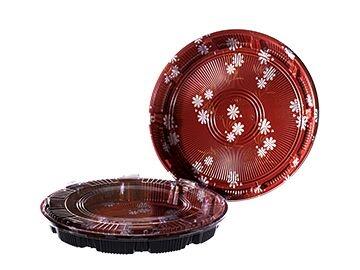 (L)Plastic Takeaway Sushi Platter Container with Lid - Laiwell