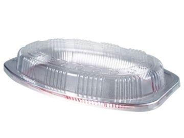 Silver Plastic Takeaway Party Tray Container with Lid - Laiwell