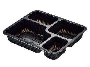 Compostable PP 4 Divided Bento Container: PP-DKT-4 - Laiwell